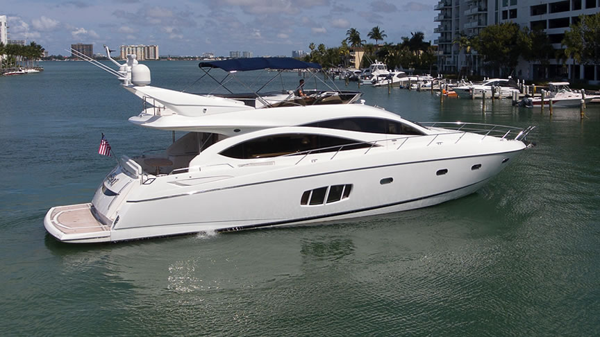75 Sunseeker Flybridge - Miami yacht rental